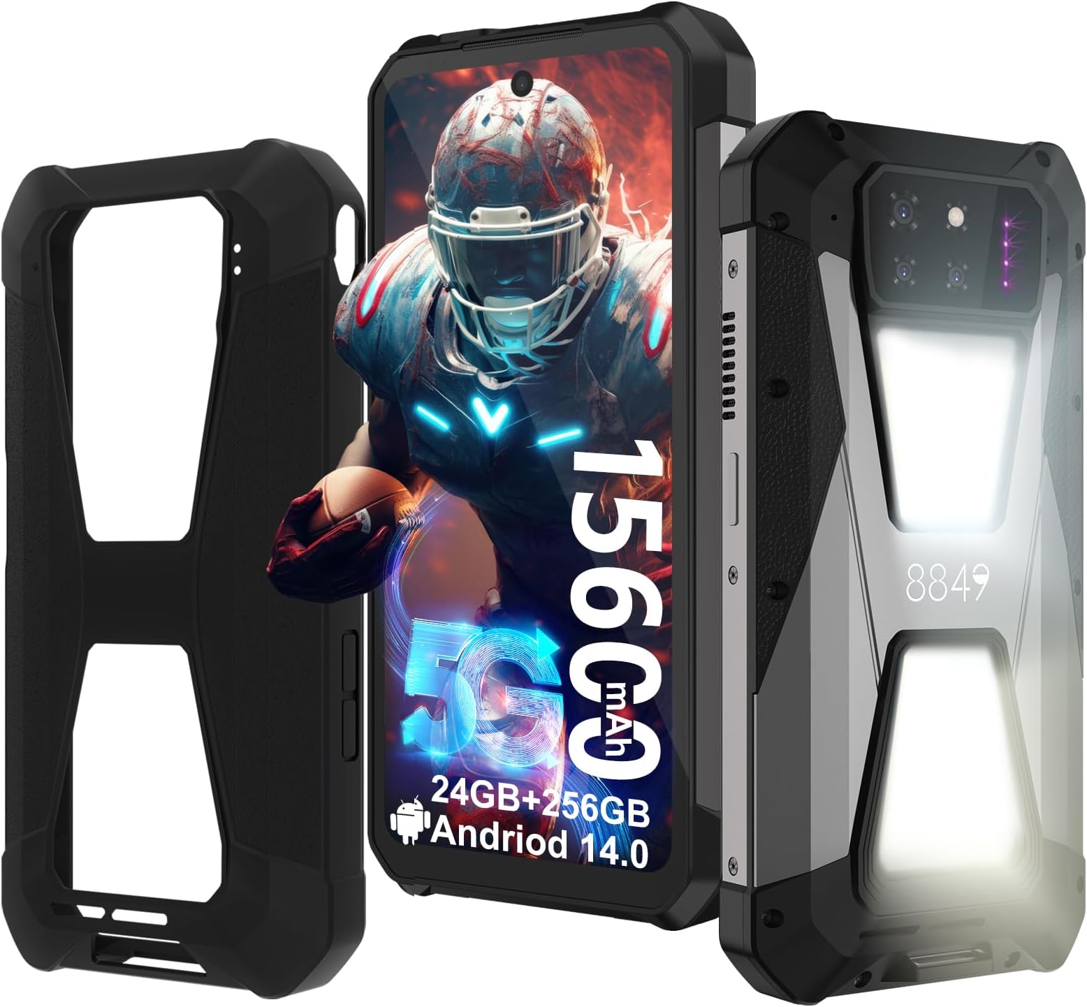 8849 Tank 3 Pro Outdoor Smartphone 5G, 23800mAh Android 14 Outdoor ...