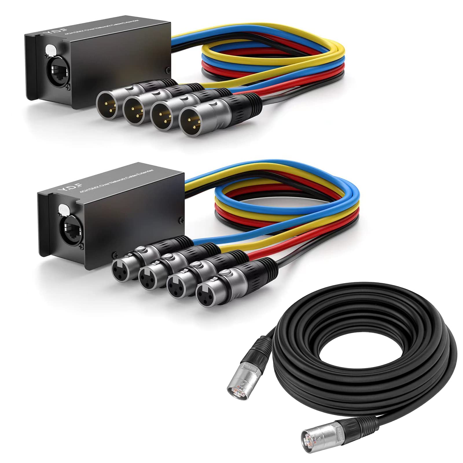 Snapklik.com : YDF 3.3 Ft 4 CH Multi Network Snake Receiver Over ...