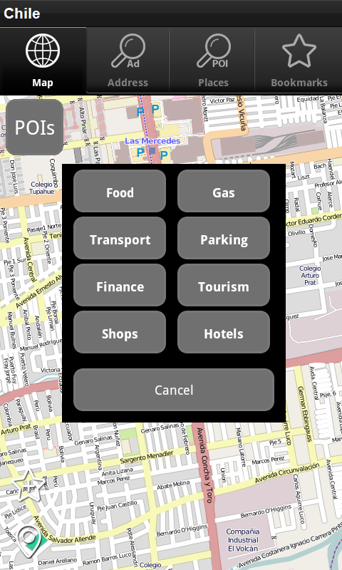 Chile Offline Map (Golden Forge):Amazon.com:Appstore for Android