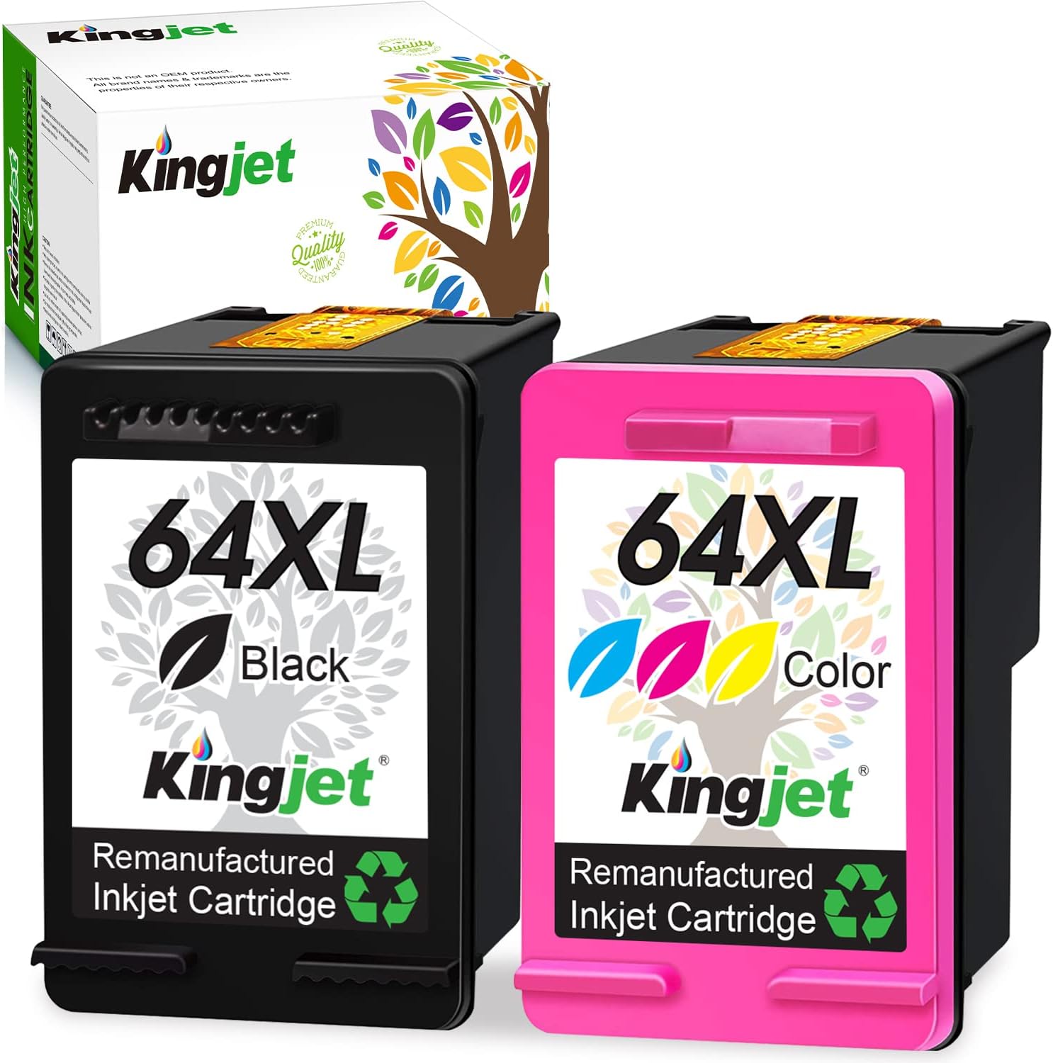 Amazon.com: Kingjet Remanufactured Ink Cartridge Replacement for HP ...