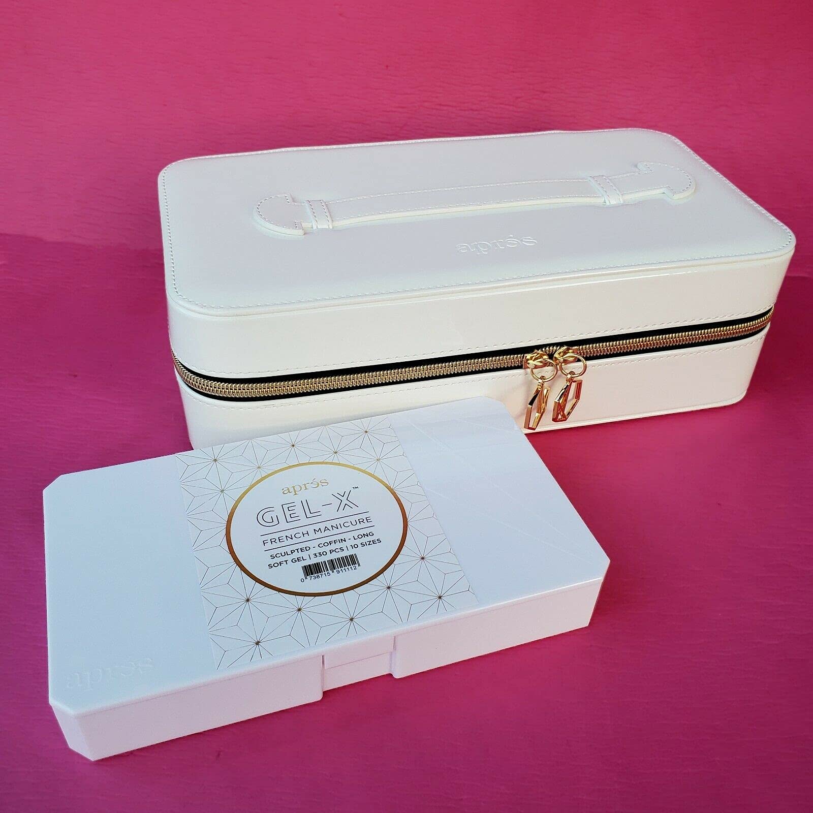 Apres French Manicure Gel X Kit Tip Box Sculpted Coffin | Desertcart OMAN