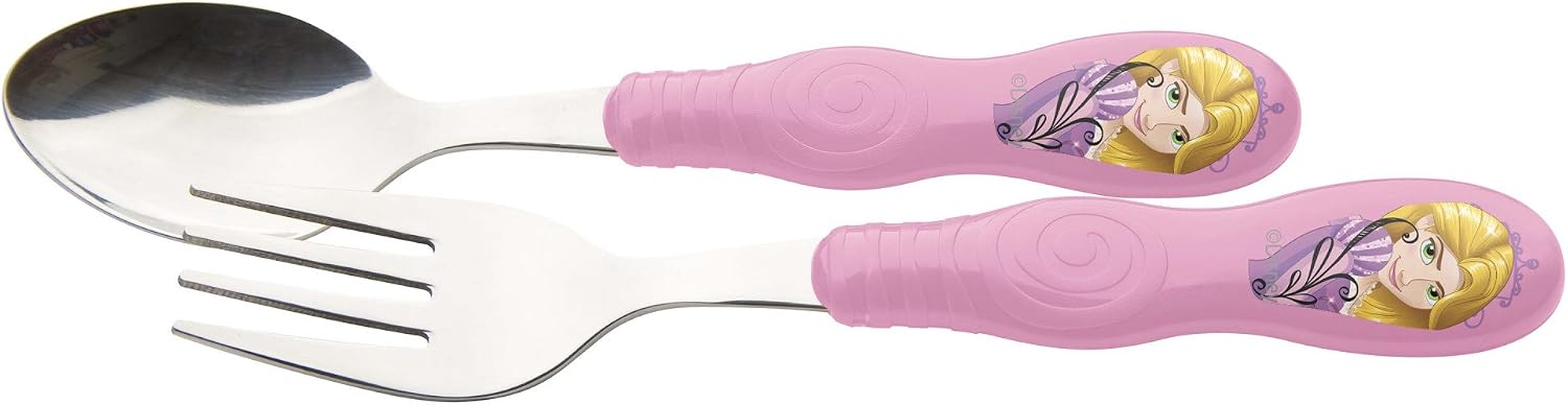Amazon.com: Zak Designs PRXD-3180-I Disney Princess Fork and Spoon Set ...