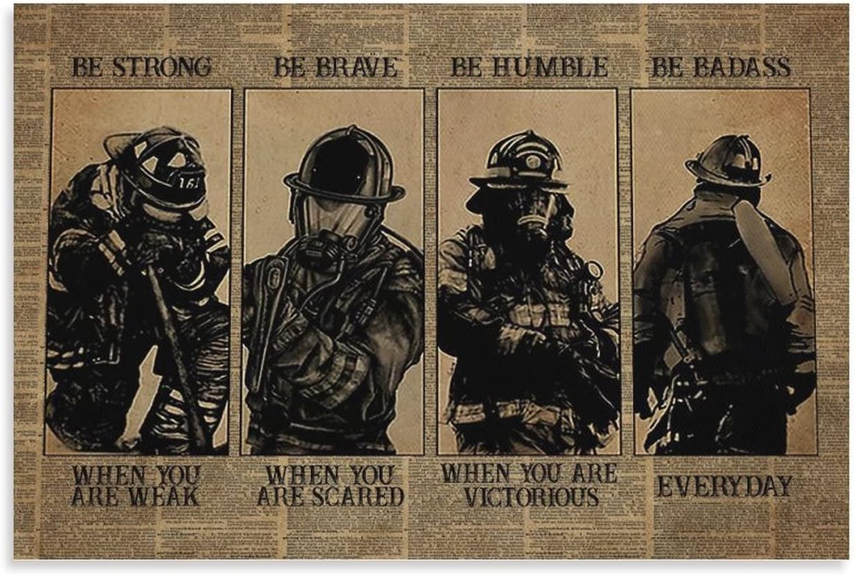 Amazon.com: Vintage Be Strong Be Brave Be Humble Be Badass Poster ...