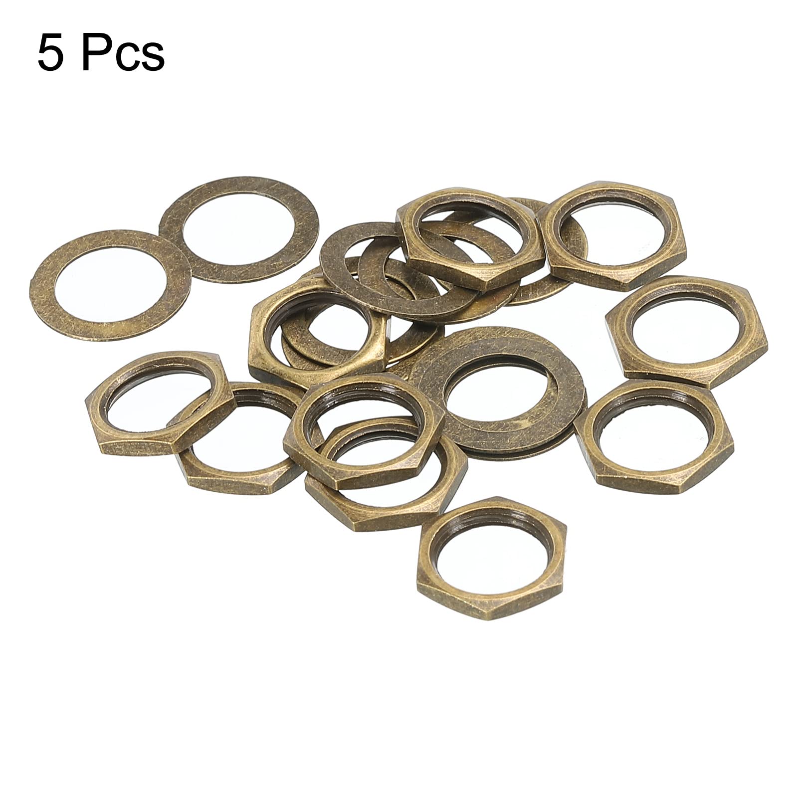 Snapklik.com : Bronze Guitar Nuts And Washers 3/8" Input Output Jack ...