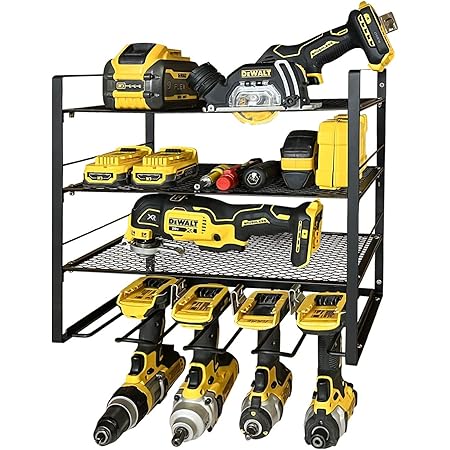 Amazon.com: TAKEKIT Power Tool Organizer Wall Mount, 4 Tiers Large ...