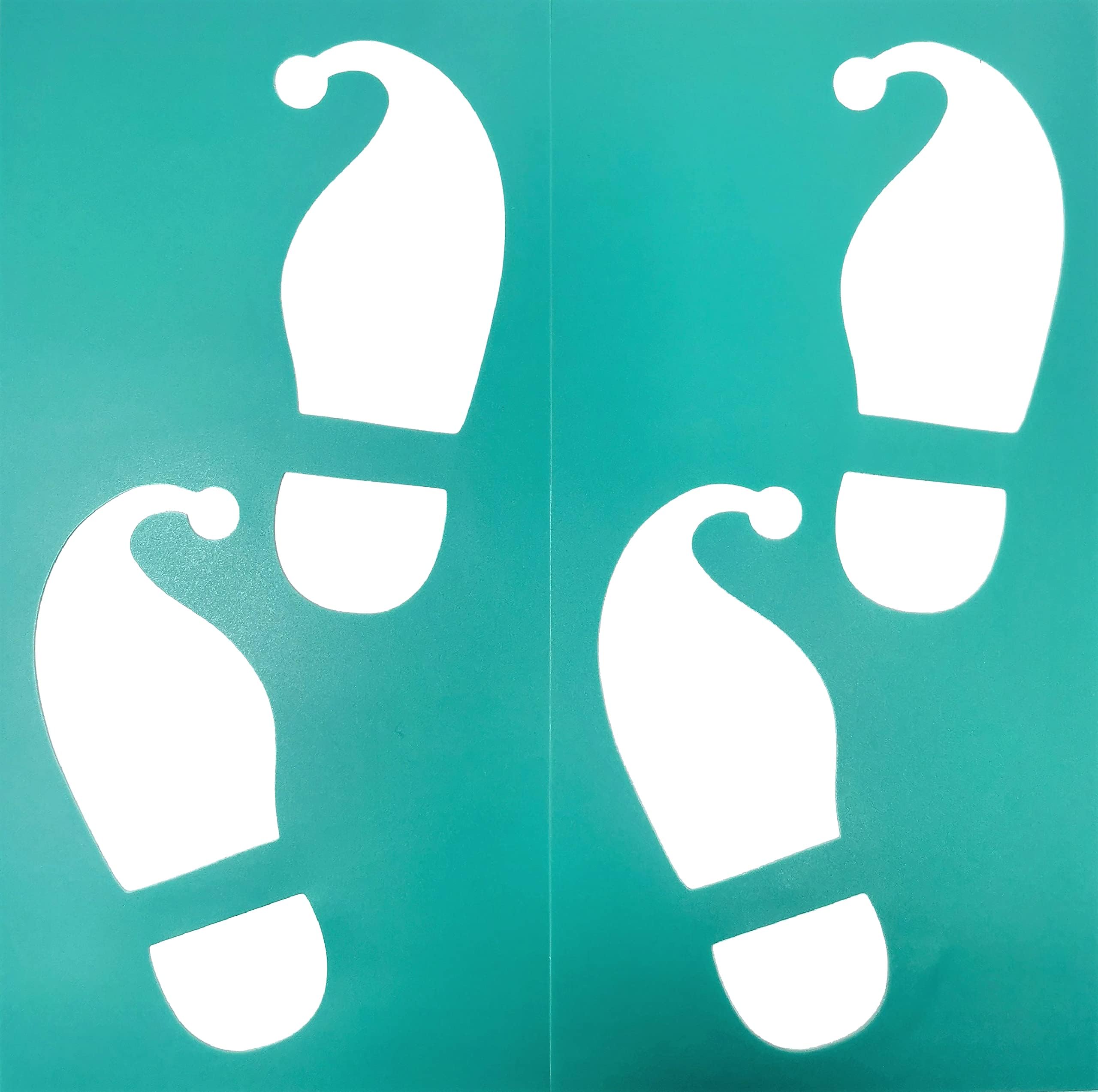 Aoleytech Elf Footprint Stencil | Red | Pack of 2 : Amazon.co.uk: Toys ...