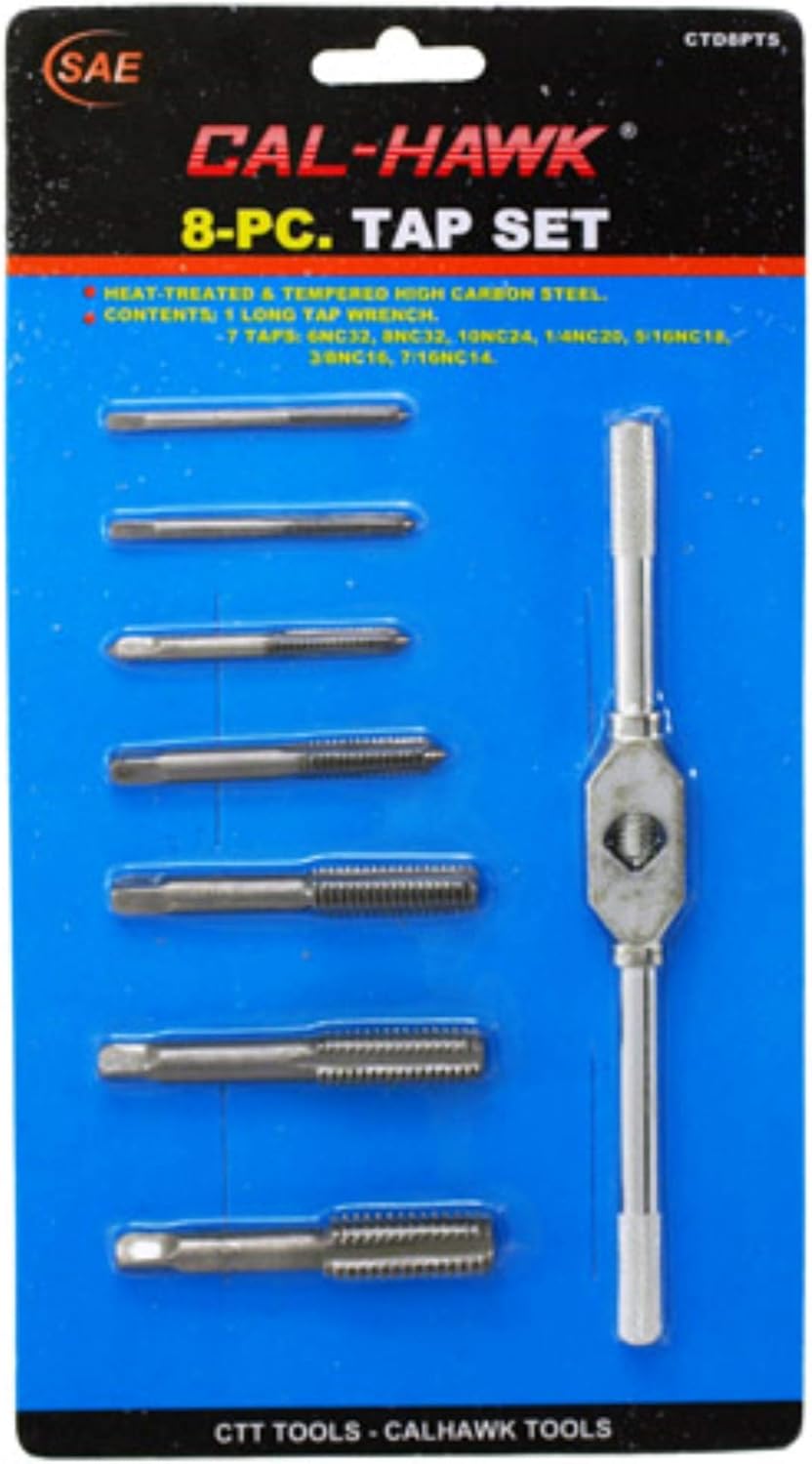 Cal Hawk Tools CTD8PTS SAE Tap Set - Tap And Die Sets - Amazon.com
