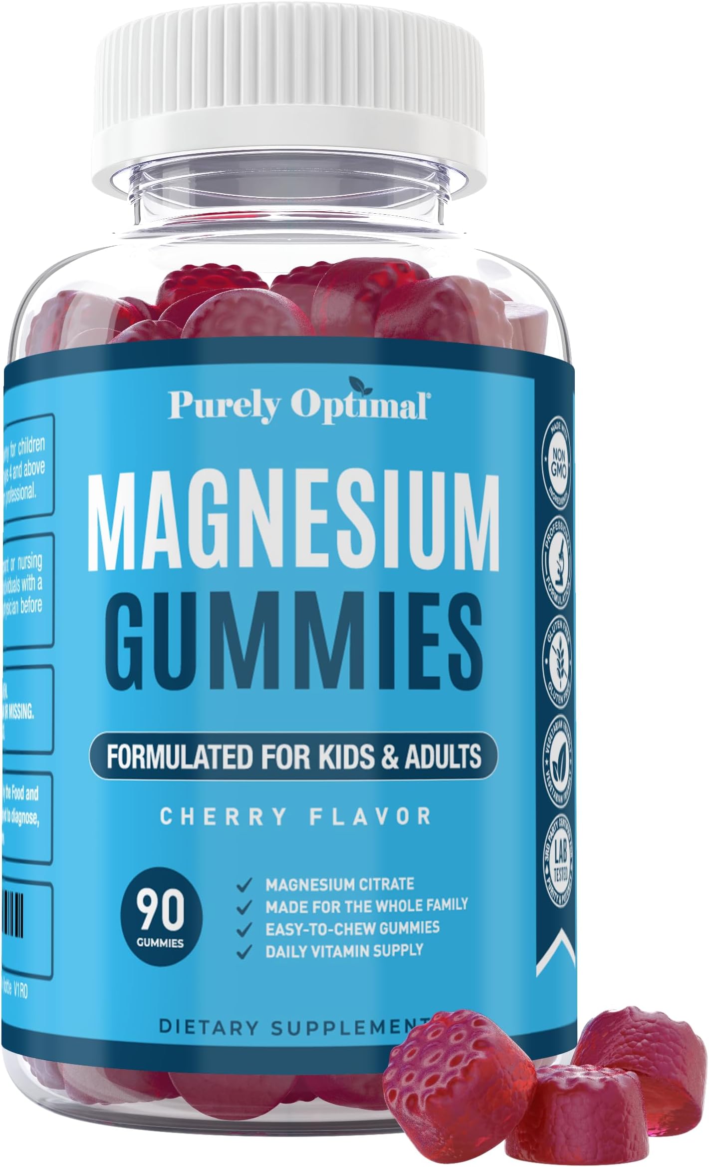 Amazon.com: Purely Optimal Premium Magnesium Citrate Gummies for Adults ...
