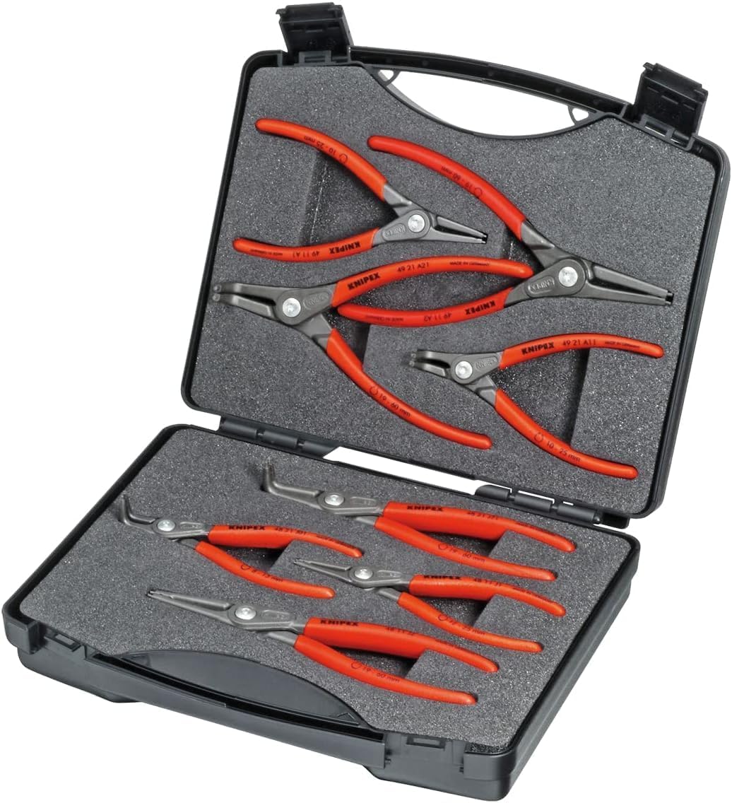 Knipex Set of Circlip Pliers 8 parts (self-service card/blister) 00 19 ...