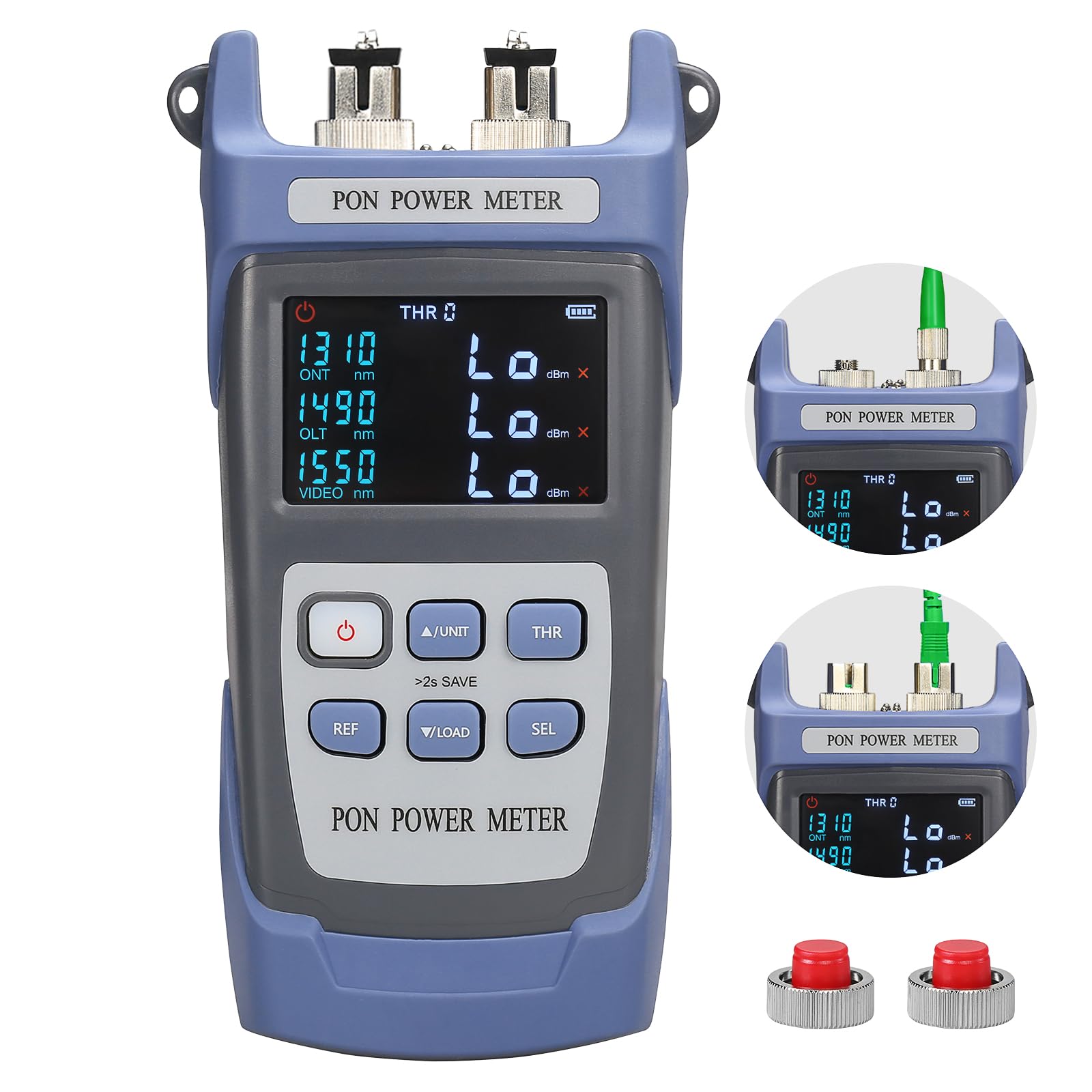 BAOSHLA 320A Optical Fiber Cable PON Power Meter Tester Tool 1310 1490 ...