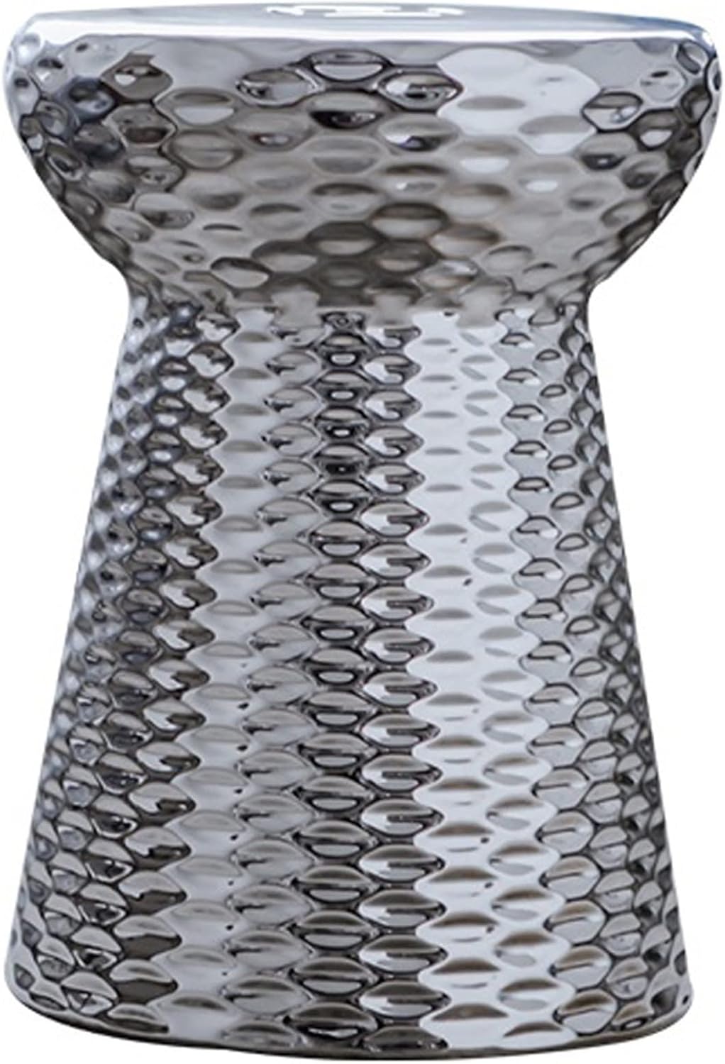 FAIRAH Decorative Ceramic Garden Stool, Glazed Prismatic Mushroom ...