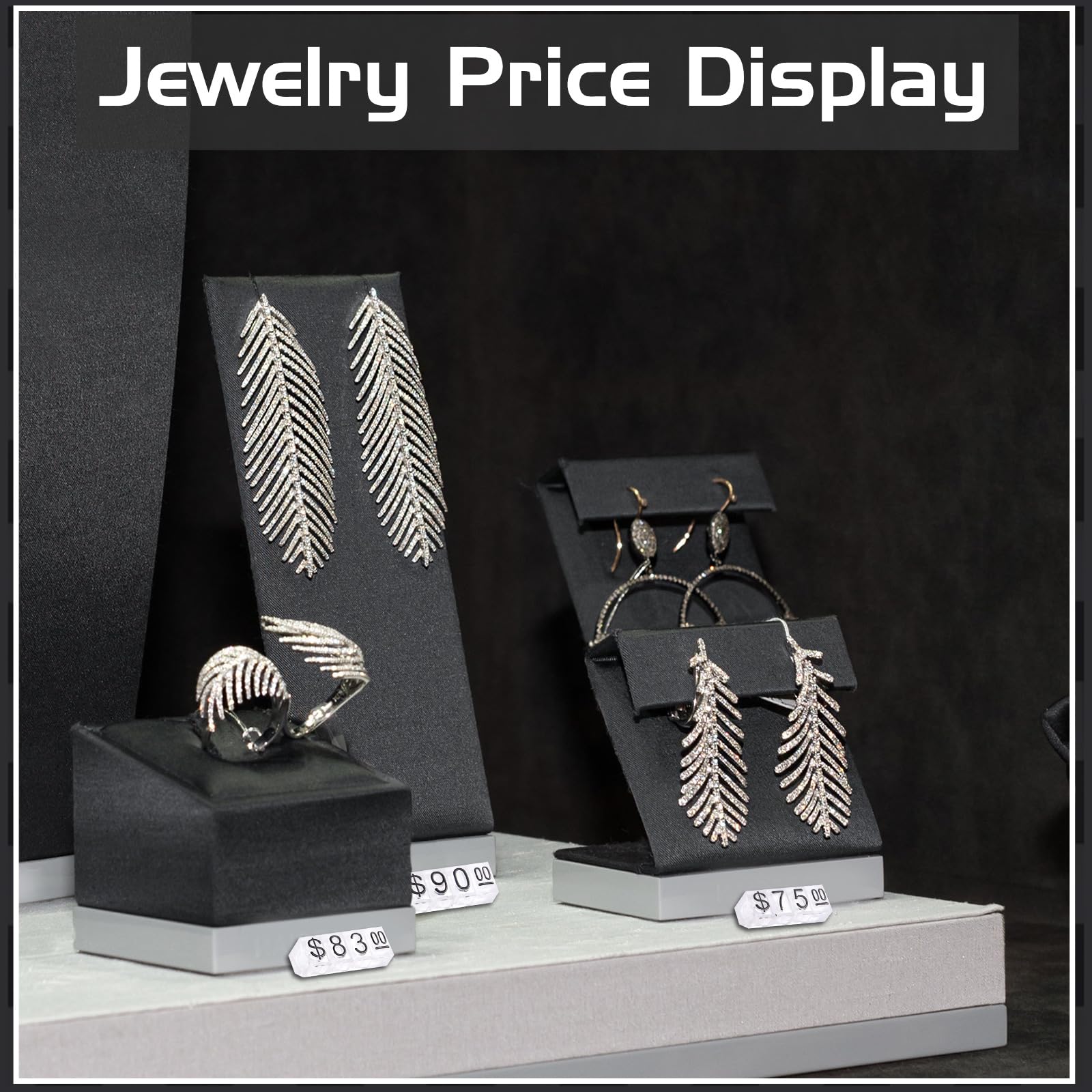 Snapklik.com : Qunclay 50 Sets Price Display Cube Number Letter Price ...