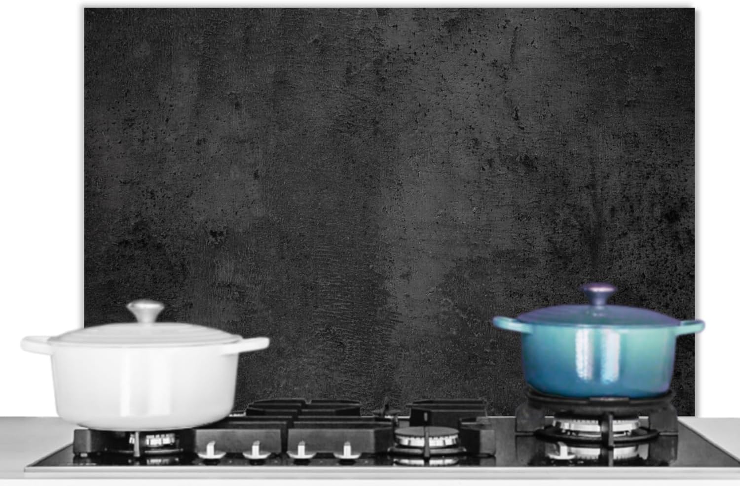 KitchenYeah© Aluminium Splashback Cooker Hood 80 x 55 cm Kitchen Wall ...