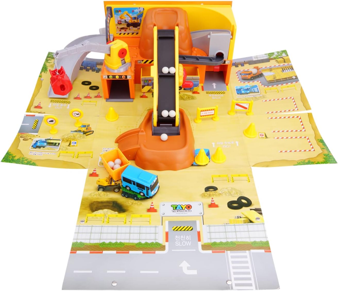 Amazon.com: Tayo Heavy Equipment Play Set - Toys for Children Kids 3 ...