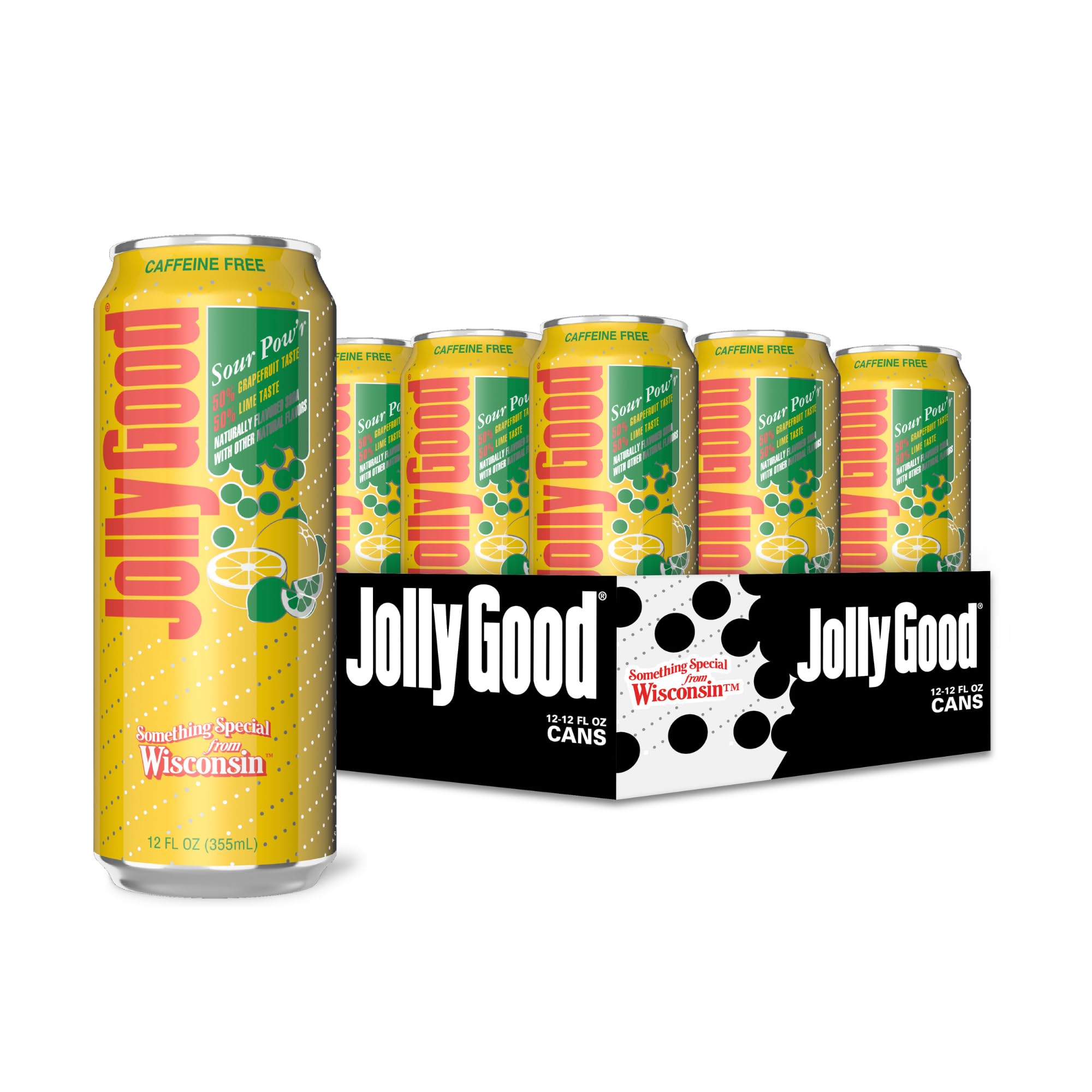 Amazon.com : Jolly Good Sour Pow'r Craft Soda, Flavored Soda Pop Drink ...