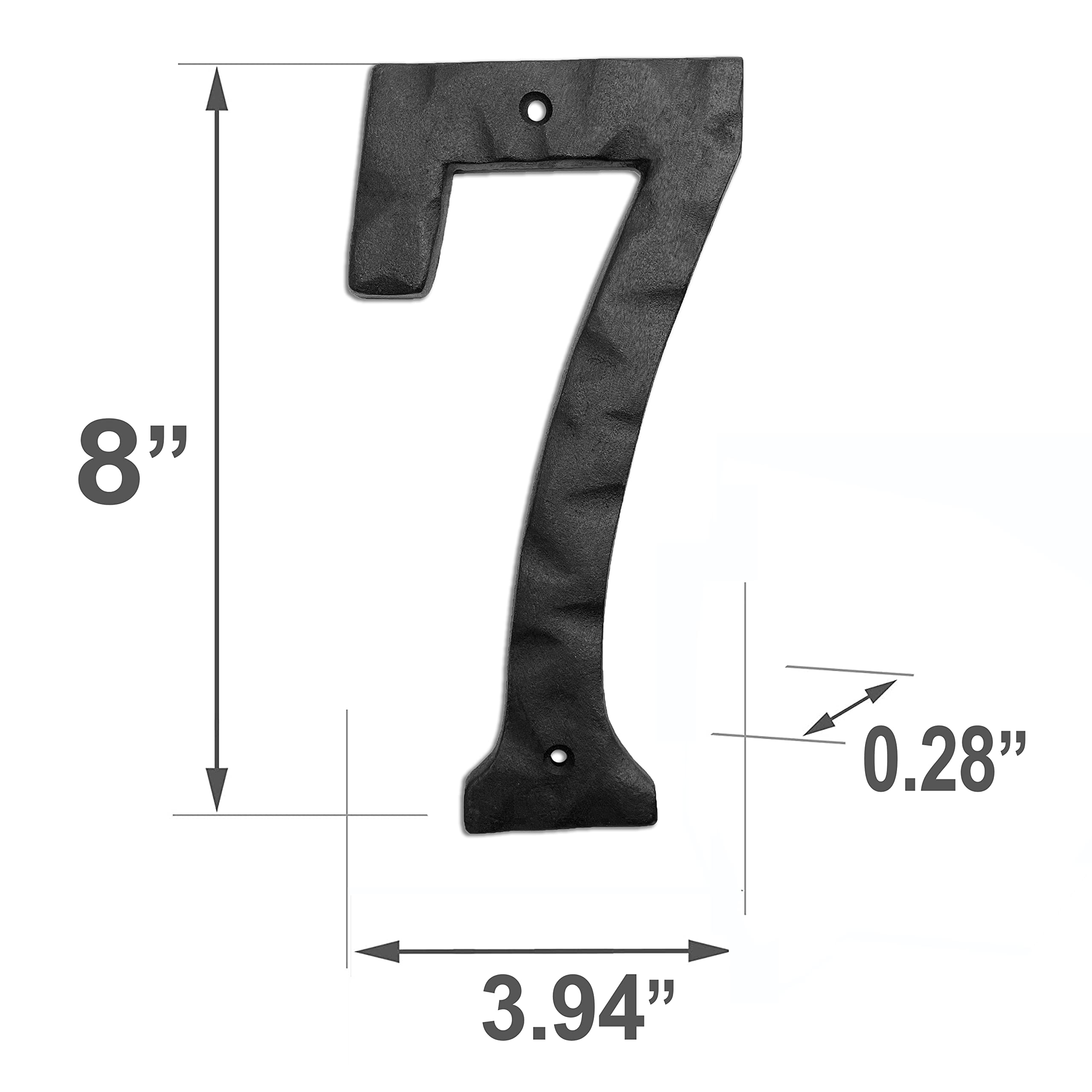 Snapklik.com : NACH House Numbers For Outside, 8 Inch Black Address ...