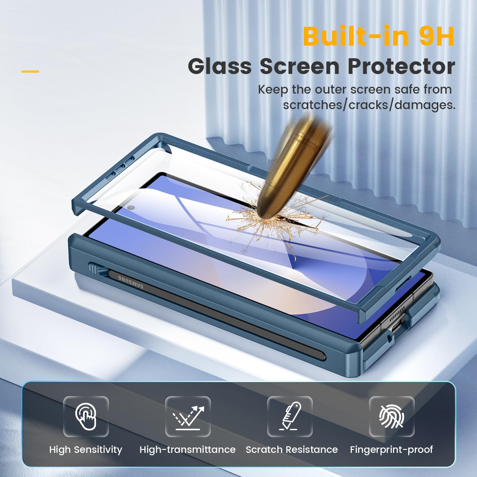 Snapklik.com : Caka For Samsung Galaxy Z Fold 6 Case Thinner S Pen ...