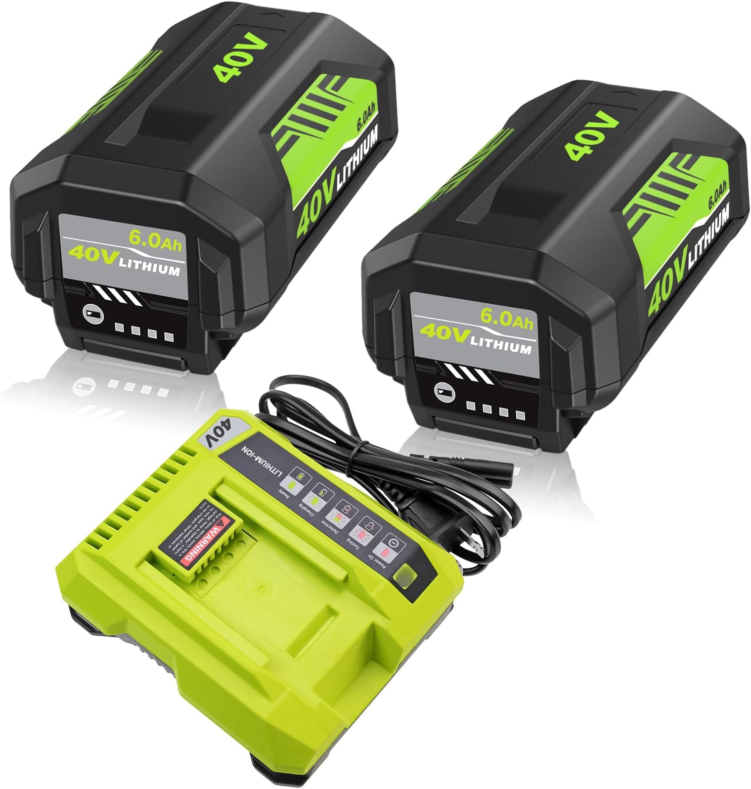 Amazon.com: Ryobi ONE+ PSK106SB Starter Kit with 2Ah Battery, 4Ah ...