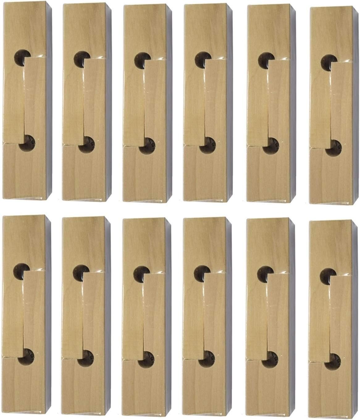 12 Pairs of Hardwood Brick Line Blocks 100mm : Amazon.co.uk: DIY & Tools