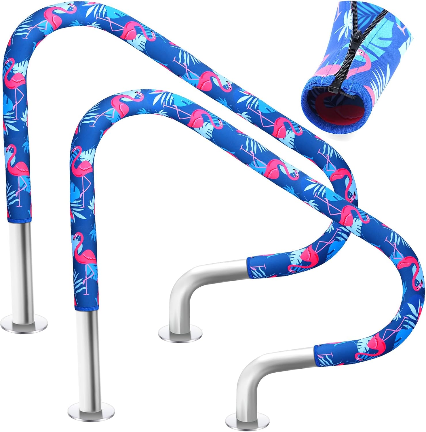 Amazon.com : Junkin 2 Pcs Pool Handrail Cover Swimming Pool Hand Rail ...