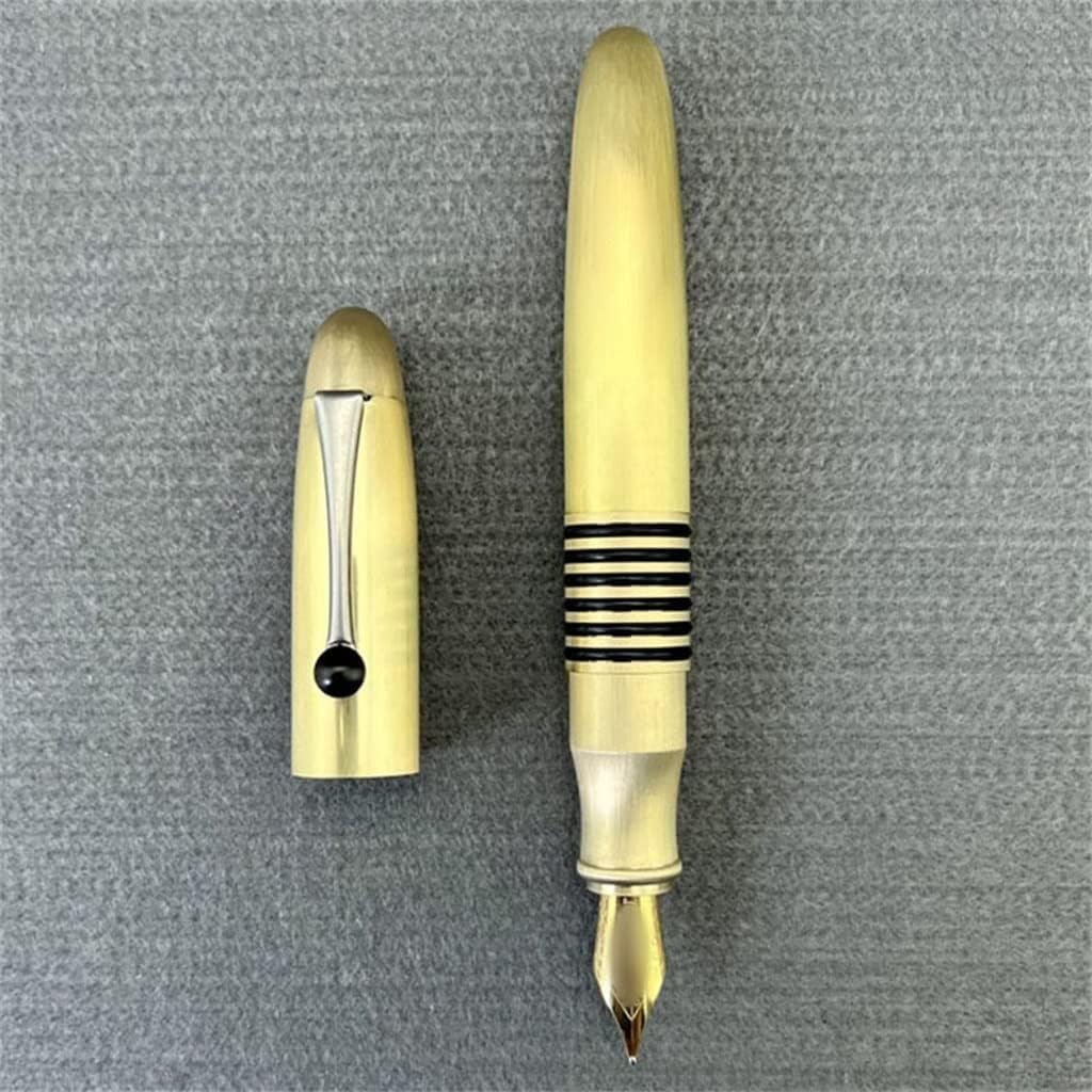 Amazon.co.jp: 万年筆、巨大なサイズの万年筆 真鍮インクペン F ペン先コンバーター フィラー 文房具 オフィス 学用品 ...