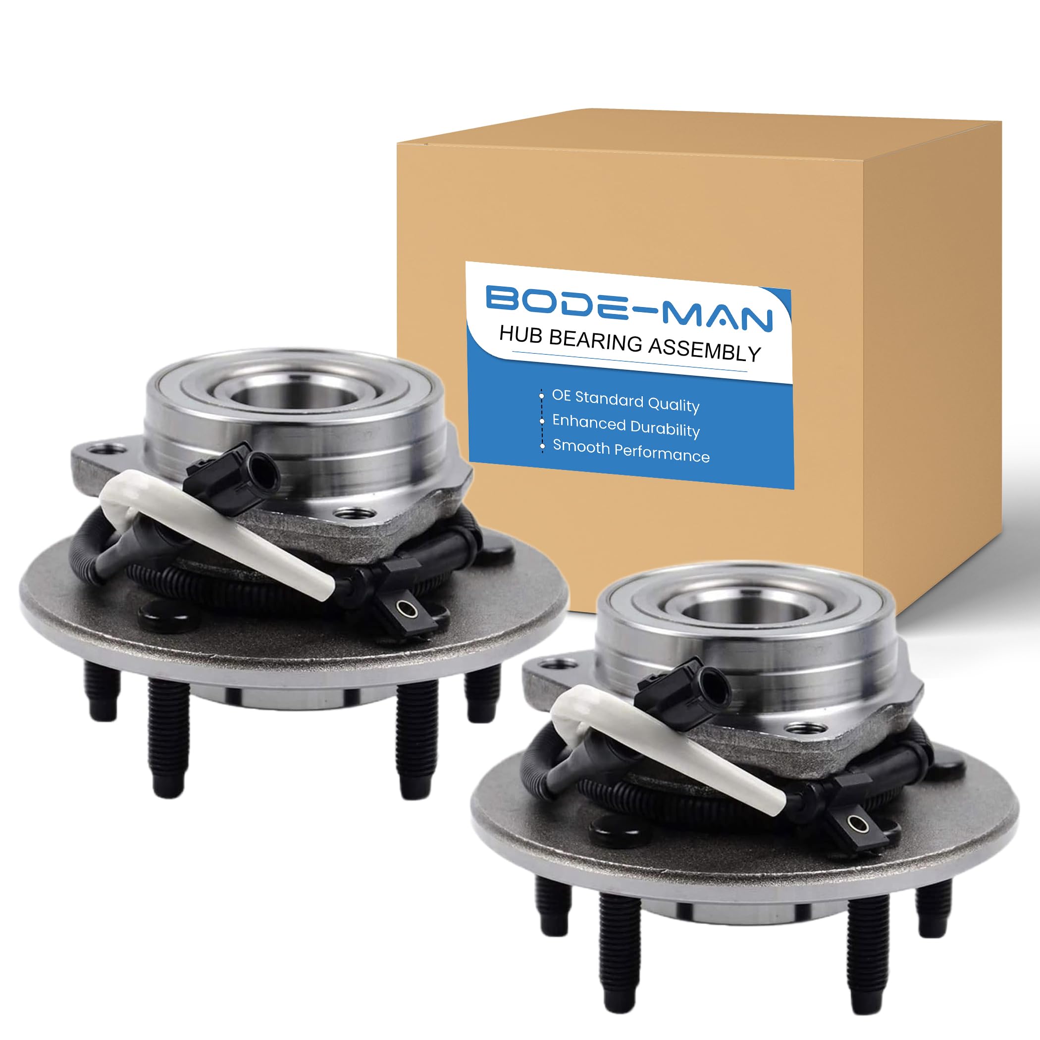 Snapklik.com : Front Wheel Hub Bearing Assembly Pair w/ABS M14 Studs ...