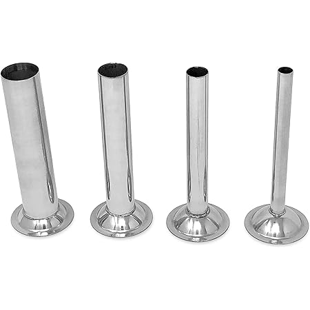 Amazon.com: YBS 5 Sizes Stainless Steel Sausage Stuffing Tubes and ...