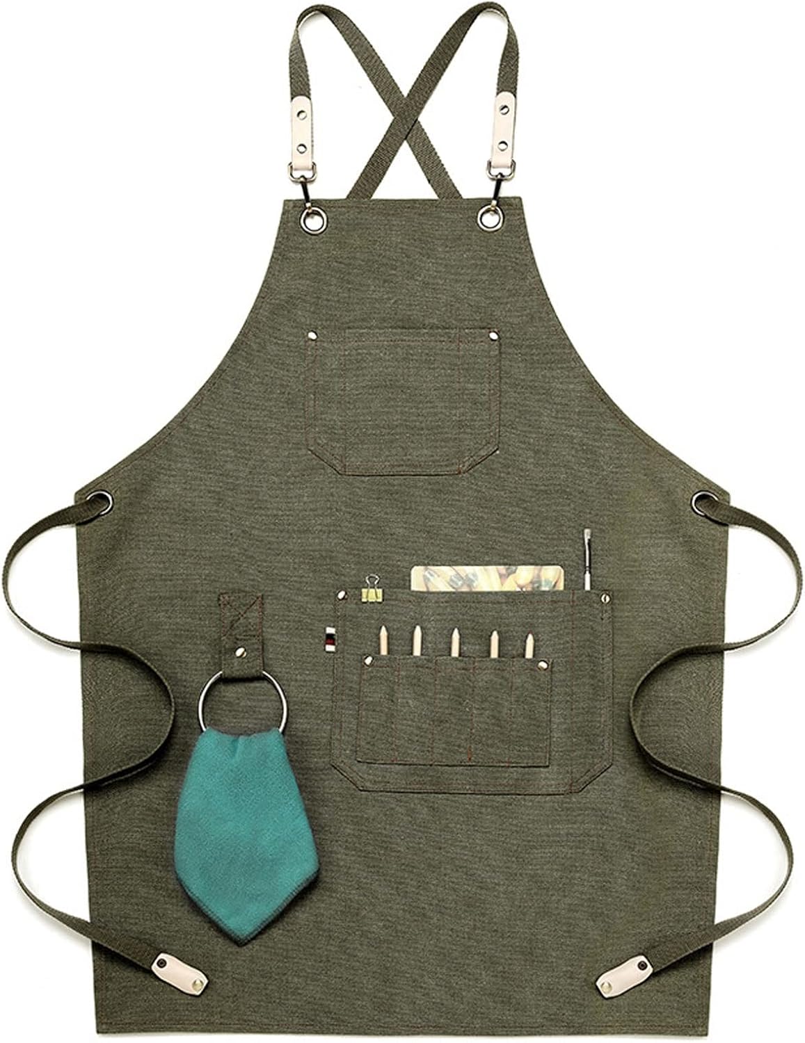 Amazon.com: men Aprons, Carpenters Apron,Workshop Tool Apron, Heavy ...