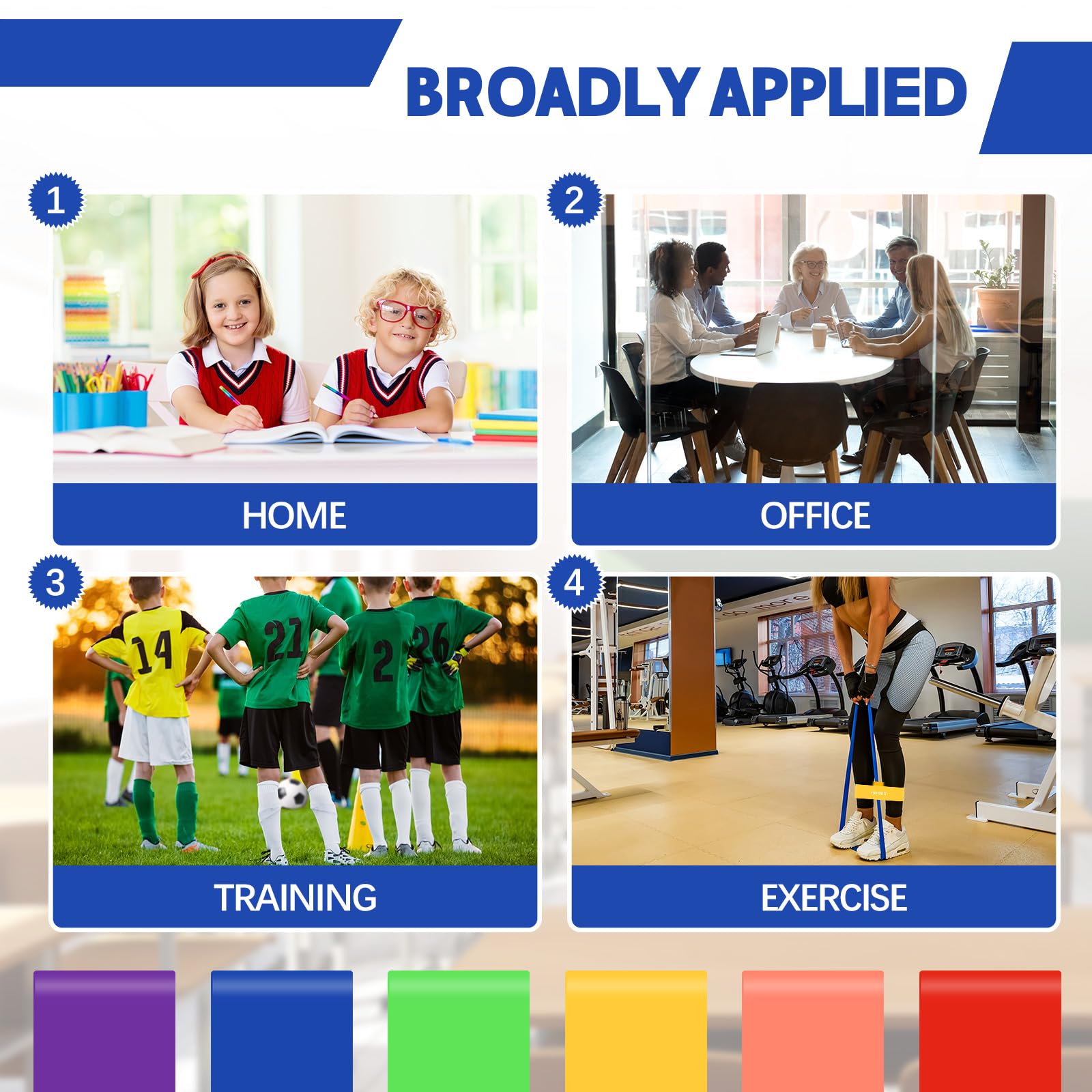 Snapklik.com : Libima 24 Pcs Classroom Chair Bands For Kids