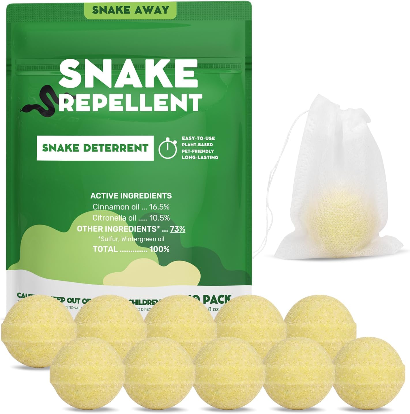 Amazon.com: XLCKODY Snake Repellent Outdoor, Snake Repellent for Yard ...
