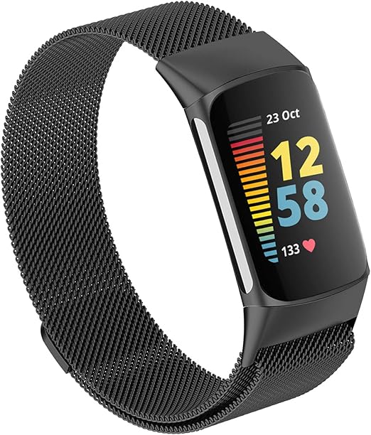 Amazon.com: Mesh Loop Bands Compatible with Fitbit Charge 5/6 Bands ...