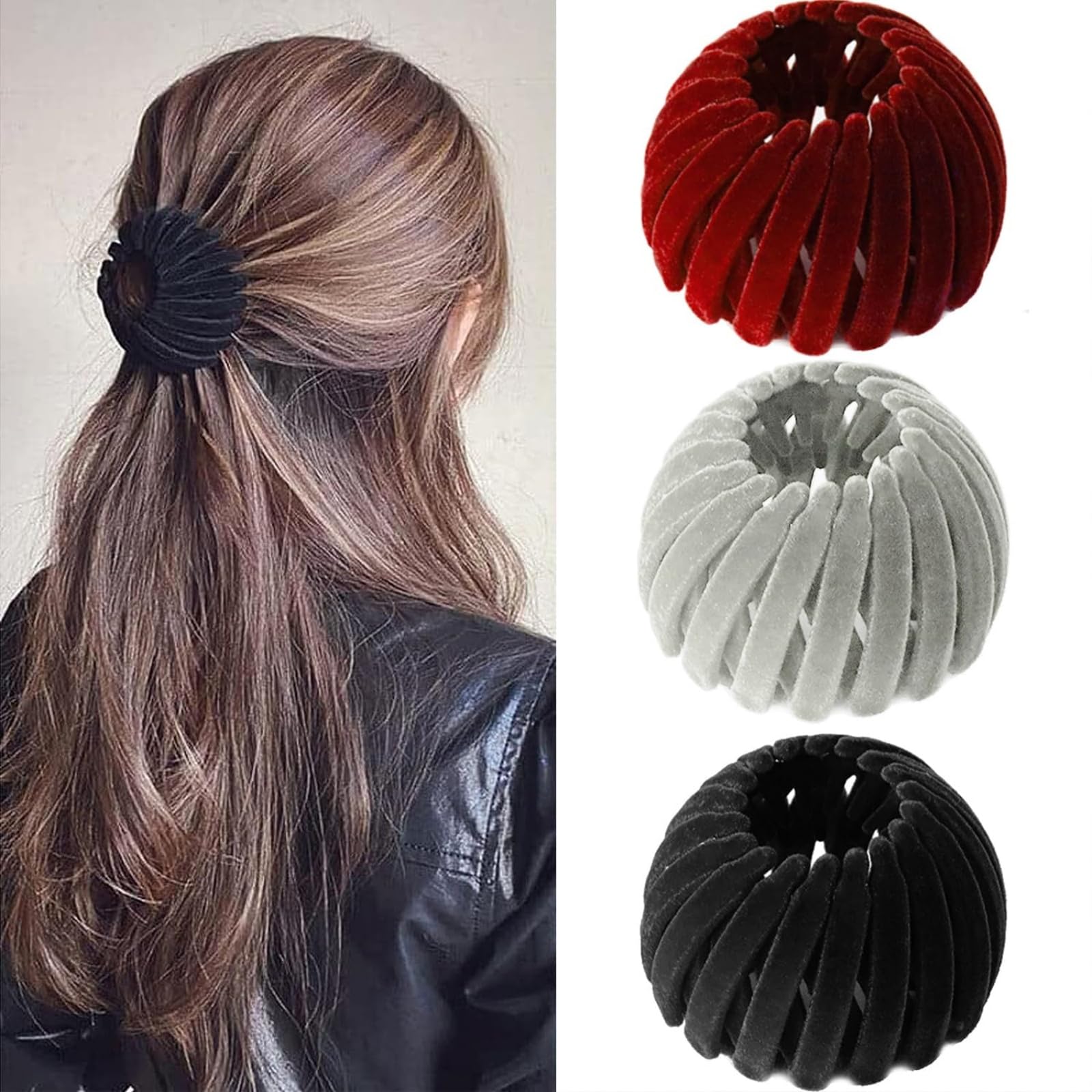 Amazon.com : Aweoisa 3PCS Bird Nest Magic Hair Clip,Hair Accessories ...