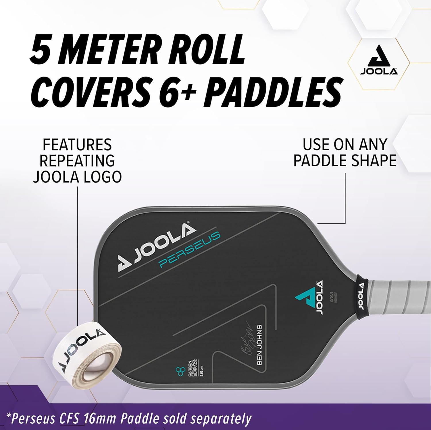 JOOLA Pickleball Paddle Edge Tape – Protects Edge Guard & Covers Lead ...