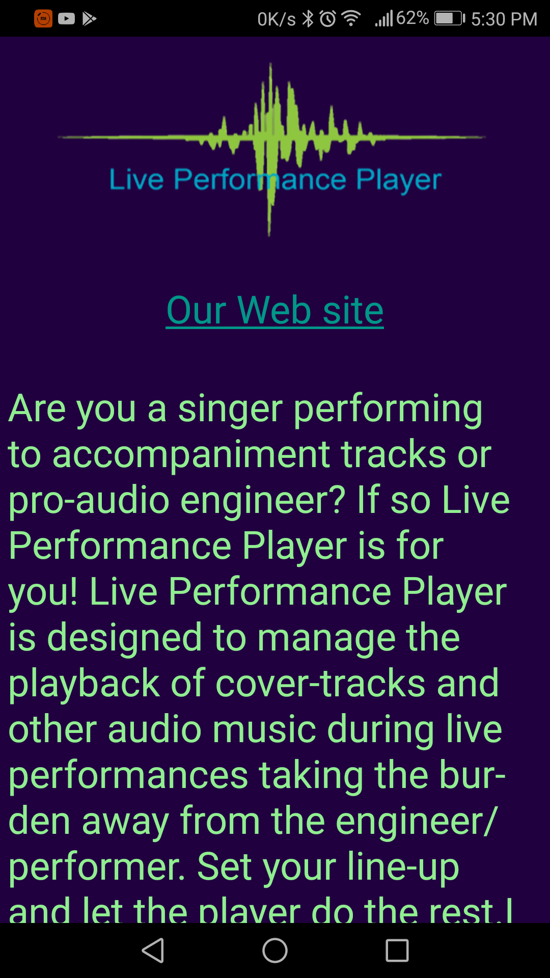 Live Performance Music Player - App on Amazon Appstore
