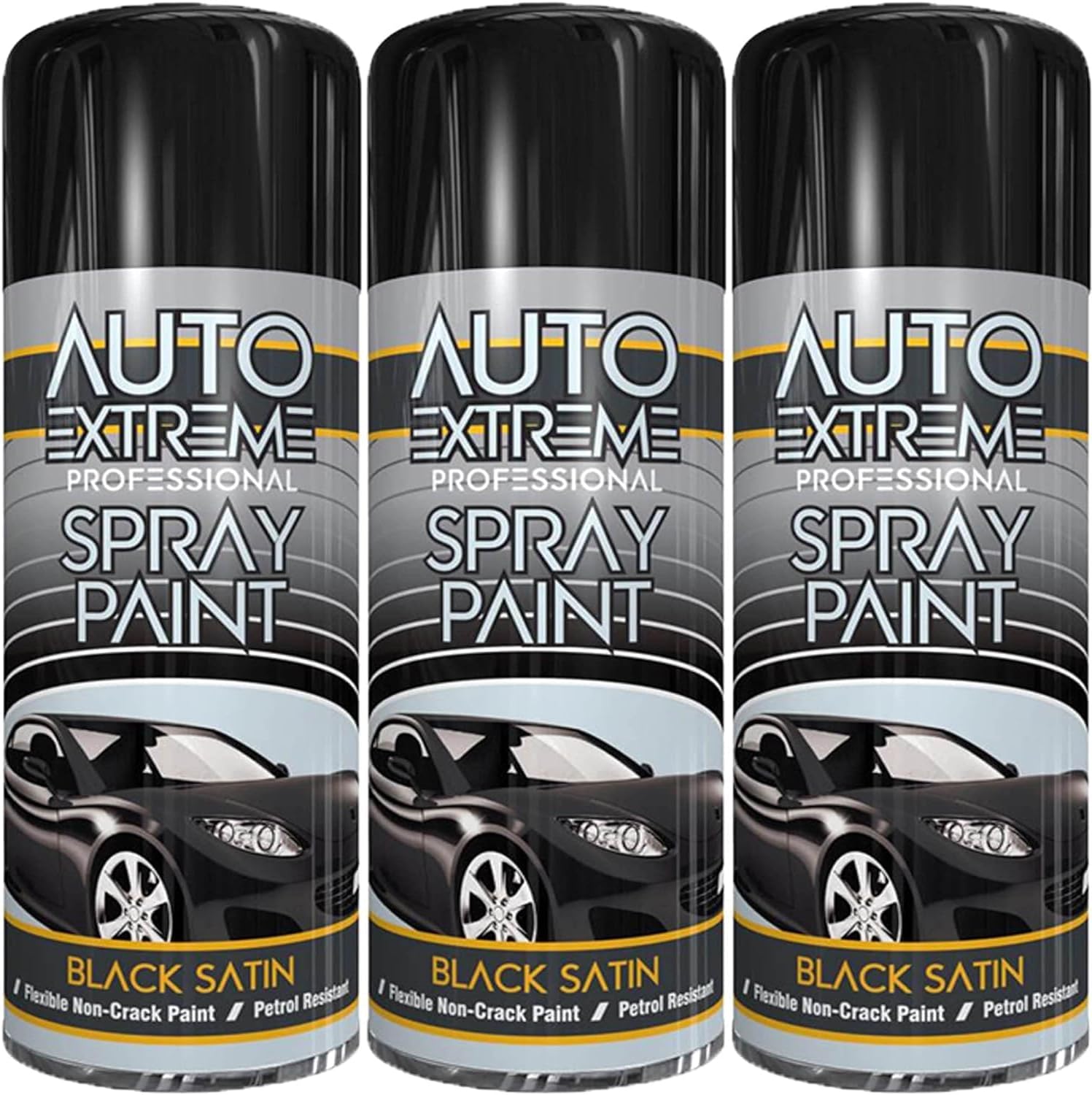 Z&A Black Satin Spray Paint 400ML - Professional Quality Spray Paint ...