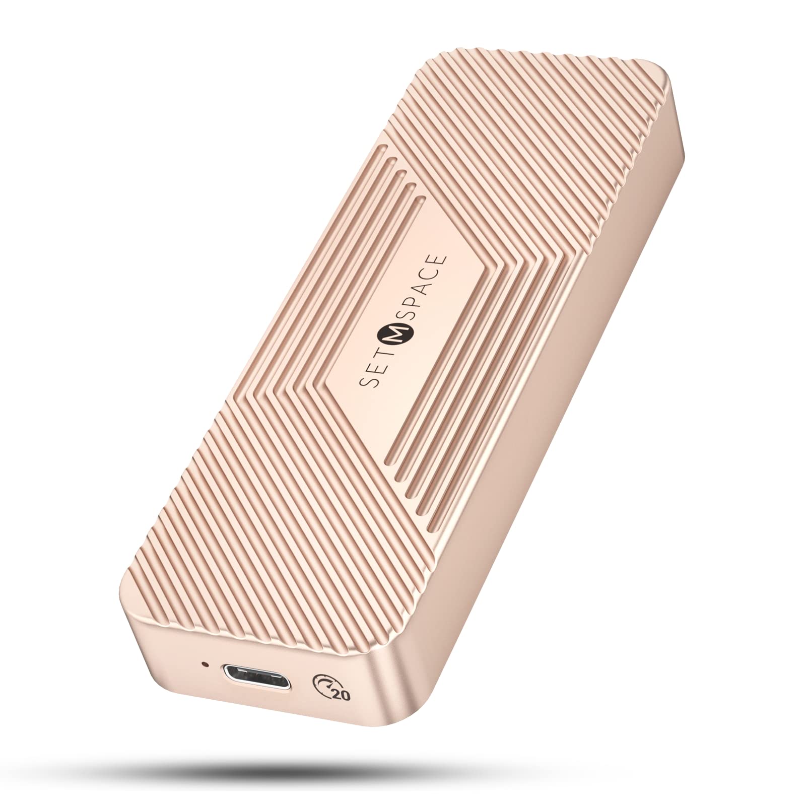 Amazon.com: SETMSPACE Aluminum M.2 NVMe SSD Enclosure, USB 3.2 Gen 2 ...