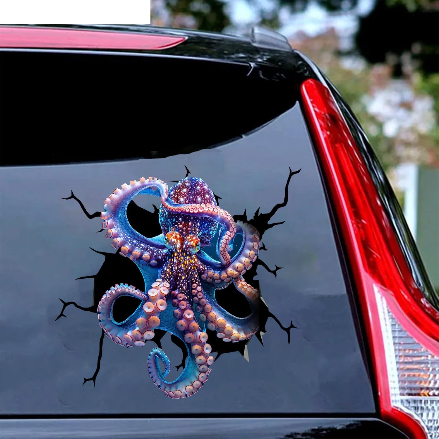 Amazon.com - Ocean Gift Octopus Sticker, 3D Octopus Decal, Vinyl, Blue ...