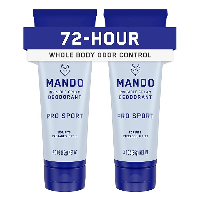 Amazon.com : Mando Whole Body Deodorant For Men - Invisible Cream - 72 ...