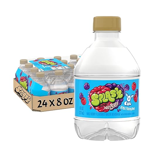 Amazon.com : Splash Blast, Flavored Water Beverage, Wild Berry Flavor ...