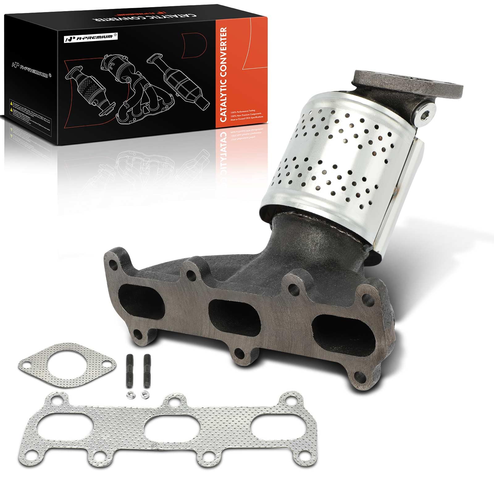 Amazon.com: A-Premium Front Right Exhaust Manifold Catalytic Converter Kit Direct-Fit Compatible ...