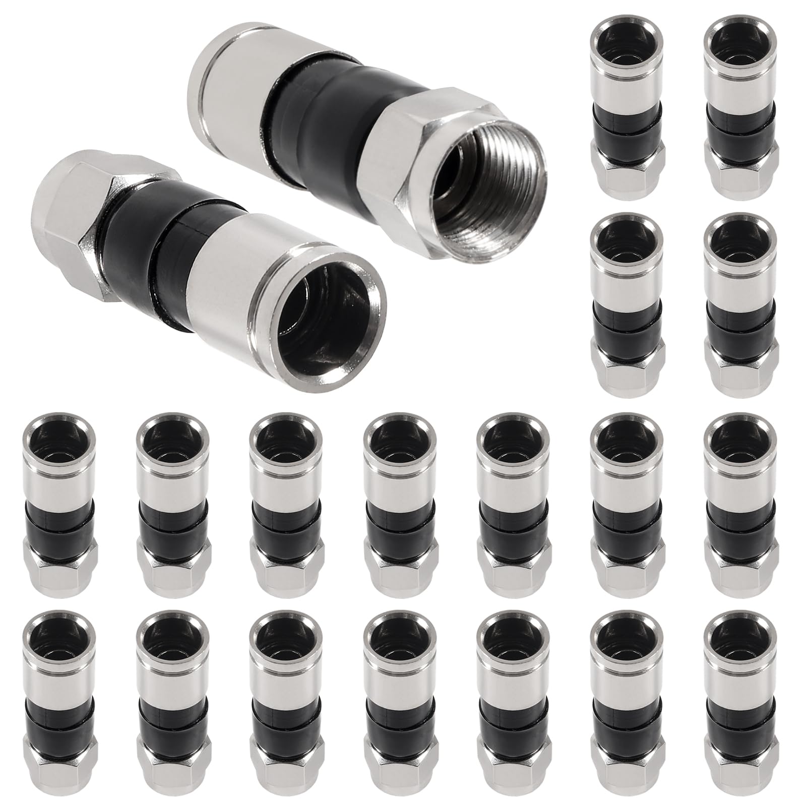 Snapklik.com : AITIAO 20Pieces RG6 Compression Connectors RG6 F Type ...