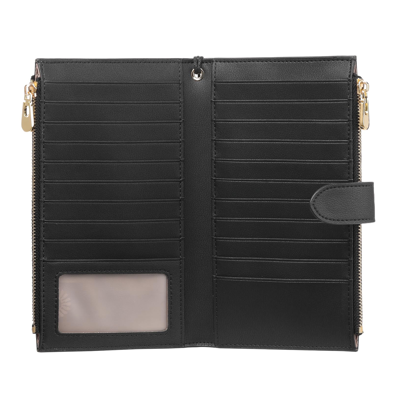 Amazon.com: FALAN MULE Wallet Women Multi Card Slim Leather RFID ...