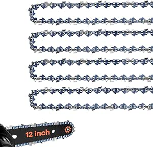 Amazon.com : Vastar 4 Pack 12 Inch Chainsaw Chain 3/8" LP Pitch .050 ...