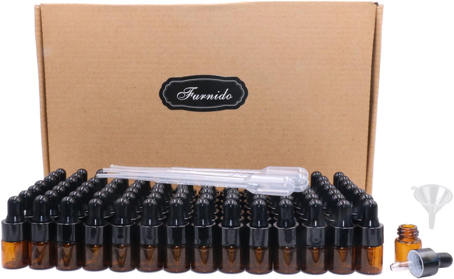 Amazon.com: JJKMALL- 100PCS 1ml 1/4 Dram Empty Glass Perfume Sample ...