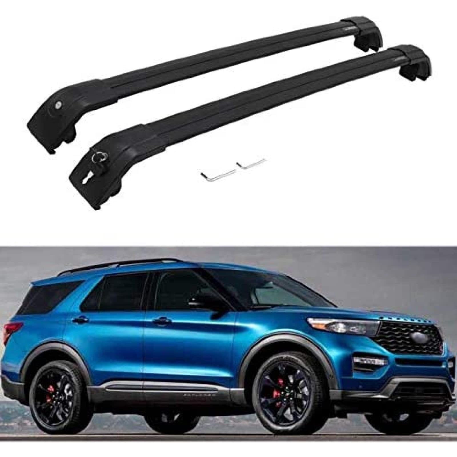 Roof Rack Cross Bars For Ford Explorer 2020 2021 Aluminum | Desertcart UAE
