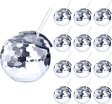 Amazon.com: ZHURUININ Disco Ball Cups, 20OZ Disco Party Cups with Lid ...