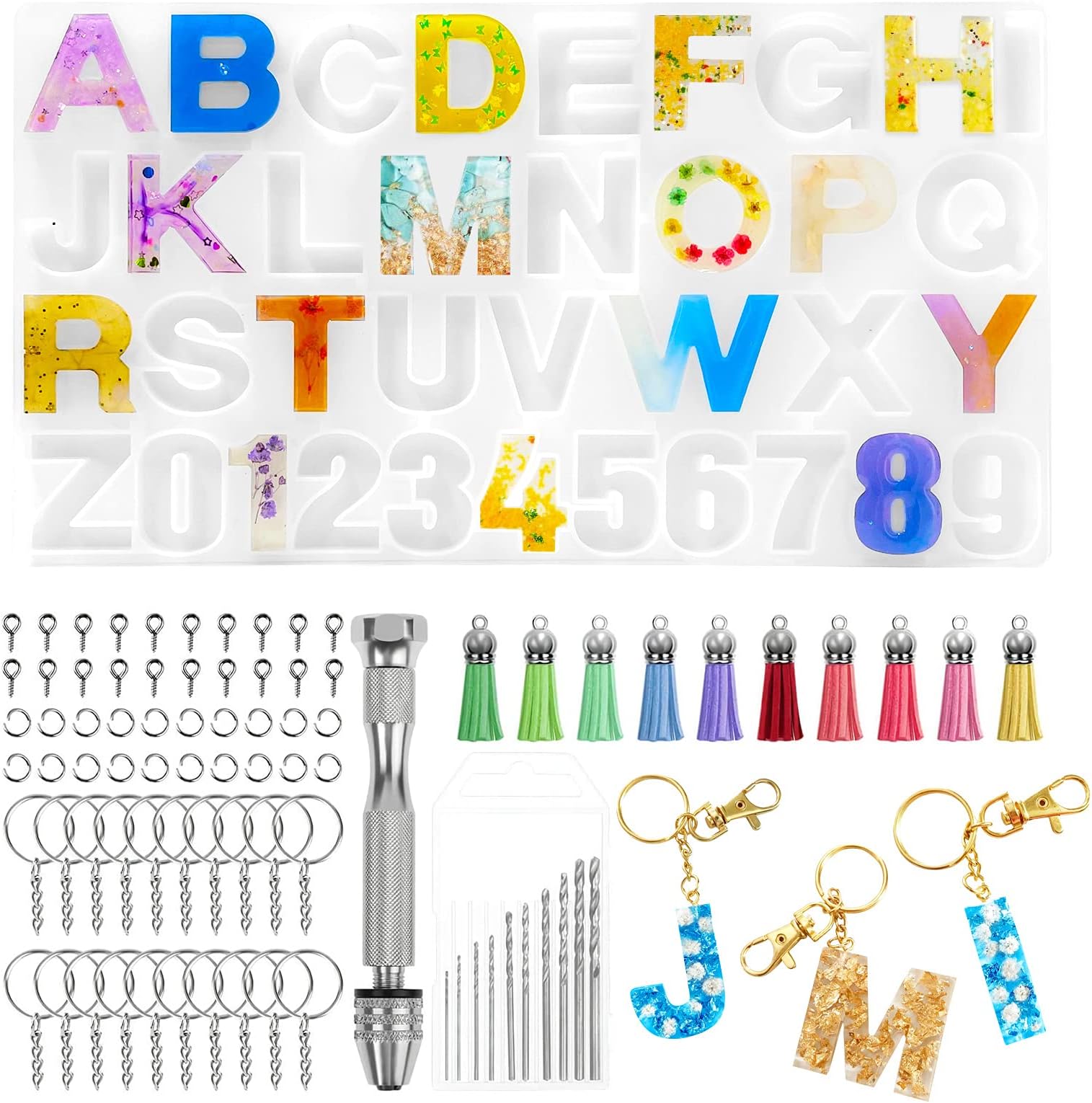 Resin Decoration Accessories Kit, Resin Jewelry Making Supplies Kit ...