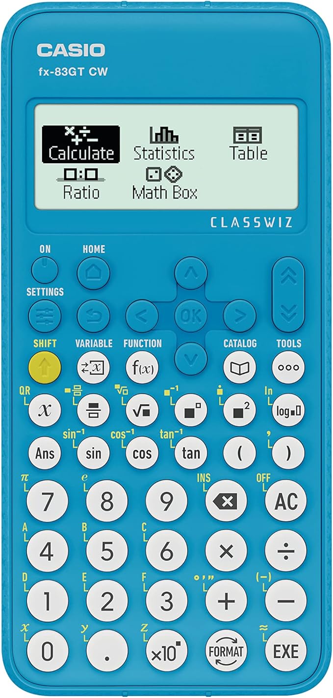 Casio fx-83GTCW Blue Scientific Calculator : Amazon.co.uk: Stationery ...