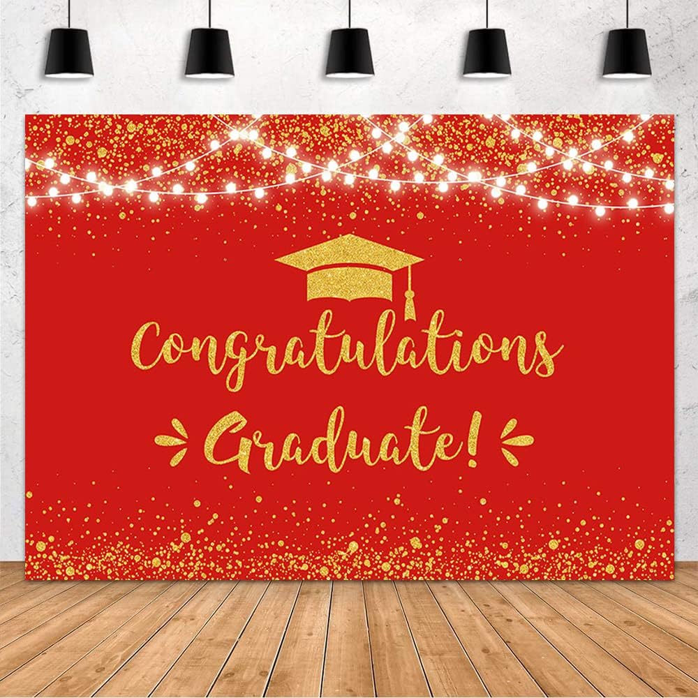 Amazon.com : MEHOFOND Congratulation Graduate Backdrop Class of 2025 ...