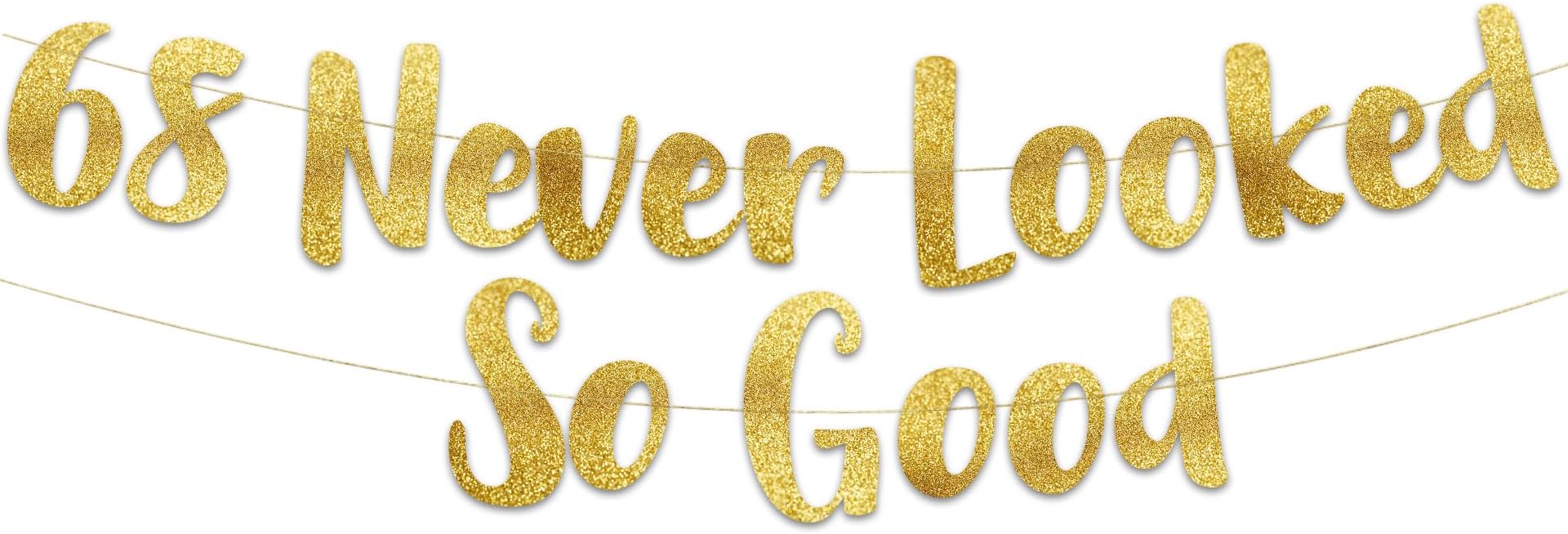 Amazon.com: Cheers to 65 Years Gold Glitter Banner - 65th Birthday and ...